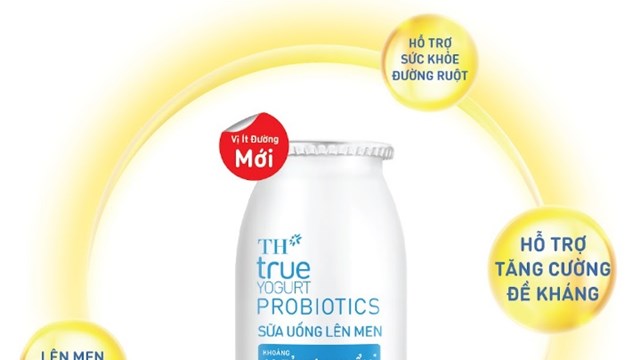 Phiên bản ít đường của Sữa Uống Lên Men TH true YOGURT PROBIOTICS 18 tỷ ...