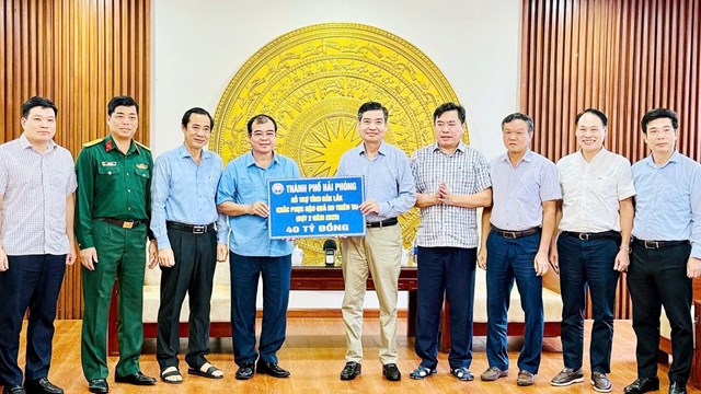 Hải Phòng phát động cao điểm ủng hộ đồng bào vùng lũ