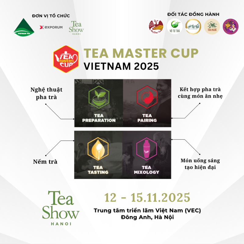 Dấu ấn Tea Masters Cup 2025: Những “bàn tay vàng” làm nên bản sắc trà Việt